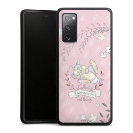 DeinDesign Galaxy S20 FE 5G Handy Premium Silikon H&uuml;lle Handyh&uuml;lle schwarz Case Thumper Official Licensed Product Bambi Silikon Premium Case