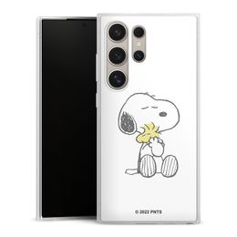 DeinDesign Galaxy S24 Ultra Handy Slim Case Silikon Handyh&uuml;lle transparent H&uuml;lle extra d&uuml;nn Snoopy Love Peanuts Silikon Slim Case