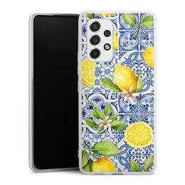 DeinDesign Galaxy A53 5G Handy Silikon H&uuml;lle Case transparent Handyh&uuml;lle Muster Lemon Greece Silikon Case