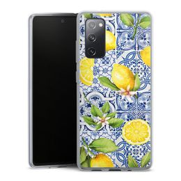 DeinDesign Galaxy S20 FE 5G Handy Silikon H&uuml;lle Case transparent Handyh&uuml;lle Lemon Greece Muster Silikon Case
