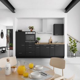 Nobilia K&uuml;chenblock Touch Low m. Ger&auml;ten Grau
