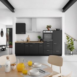 Nobilia K&uuml;chenblock Touch Low m. Ger&auml;ten Grau
