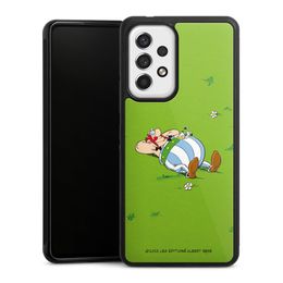 DeinDesign Galaxy A53 5G Handy Gallery Case Handyh&uuml;lle 9H Geh&auml;rtetes Glas R&uuml;ckseite H&uuml;lle Official Licensed Product Asterix Obelix Gallery Case