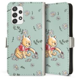 DeinDesign Galaxy A52s 5G Handy Klapph&uuml;lle Handyh&uuml;lle aus Kunst Leder wei&szlig; Flip Case Disney Winnie The Pooh Official Licensed Product Sideflip mit Lasche