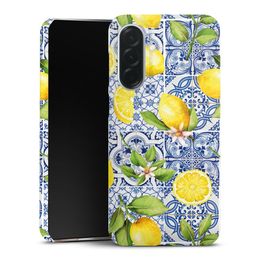 DeinDesign Galaxy A36 5G Handy Premium Case Smartphone Handyh&uuml;lle Schutzh&uuml;lle matt Muster Greece Lemon Premium Case