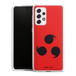DeinDesign Galaxy A33 5G Handy Silikon H&uuml;lle Case wei&szlig; Handyh&uuml;lle Official Licensed Product Sharingan Naruto Shippuden Silikon Case