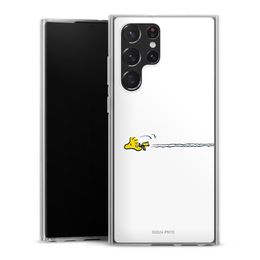 DeinDesign Galaxy S22 Ultra Handy Silikon H&uuml;lle Case transparent Handyh&uuml;lle Peanuts Official Licensed Product Children Silikon Case