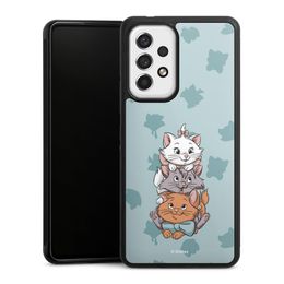 DeinDesign Galaxy A53 5G Handy Gallery Case Handyh&uuml;lle 9H Geh&auml;rtetes Glas R&uuml;ckseite H&uuml;lle Cat Disney Aristocats Gallery Case