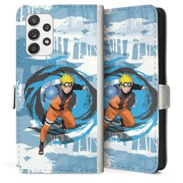 DeinDesign Galaxy A52s 5G Handy Klapph&uuml;lle Handyh&uuml;lle aus Kunst Leder wei&szlig; Flip Case Official Licensed Product Manga Naruto Shippuden Sideflip mit Lasche