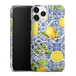 DeinDesign iPhone 11 Pro Handy Premium Case Smartphone Handyh&uuml;lle Schutzh&uuml;lle matt Lemon Greece Muster Premium Case