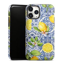 DeinDesign iPhone 11 Pro Handy Panzer Handyh&uuml;lle robuste Outdoor H&uuml;lle Schutzh&uuml;lle gl&auml;nzend Lemon Greece Muster Tough Case