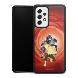 DeinDesign Galaxy A53 5G Handy Gallery Case Handyh&uuml;lle 9H Geh&auml;rtetes Glas R&uuml;ckseite H&uuml;lle Sasuke Naruto Shippuden Sakura Gallery Case