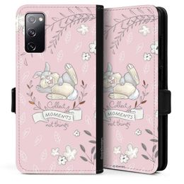 DeinDesign Galaxy S20 Handy Klapph&uuml;lle Handyh&uuml;lle aus Kunst Leder schwarz Flip Case Thumper Bambi Official Licensed Product Sideflip mit Lasche