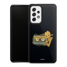 DeinDesign Galaxy A53 5G Handy Gallery Case Handyh&uuml;lle 9H Geh&auml;rtetes Glas R&uuml;ckseite H&uuml;lle Guardians Of The Galaxy Groot Marvel Gallery Case