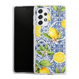DeinDesign Galaxy A33 5G Handy Silikon H&uuml;lle Case transparent Handyh&uuml;lle Lemon Greece Muster Silikon Case