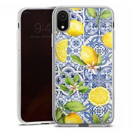 DeinDesign iPhone Xr Handy Silikon H&uuml;lle Case transparent Handyh&uuml;lle Muster Greece Lemon Silikon Case