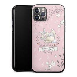 DeinDesign iPhone 12 Pro Handy Silikon H&uuml;lle Case schwarz Handyh&uuml;lle Thumper Bambi Official Licensed Product