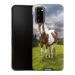 DeinDesign Galaxy S20 Handy Panzer Handyh&uuml;lle robuste Outdoor H&uuml;lle Schutzh&uuml;lle matt Nature Horse Meadow Tough Case
