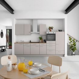 Nobilia K&uuml;chenblock Touch Low m. Ger&auml;ten Grau