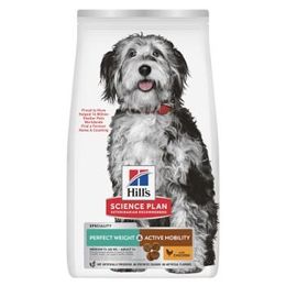 Hill's Hill's Science Plan Trockenfutter Hund, Perfect Weight & Active Mobility, Medium Adult, mit Huhn 2x12 kg