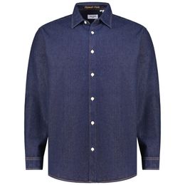 Jack & Jones Herren Gro&szlig;e Gr&ouml;&szlig;en | Jack&Jones Jeanshemd mit Biobaumwolle Farbe dunkelblau Gr&ouml;&szlig;e: 7XL