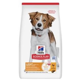 Hill's Hill's Science Plan Trockenfutter Hund, Light, Medium Adult, mit Huhn 14 kg