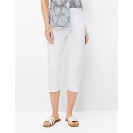 Brax Damen Caprihose Style MARY C WHITE, denim wei&szlig;, Gr. 42L
