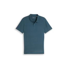 Tom Tailor Denim Herren Jersey Poloshirt aus Baumwolle, gr&uuml;n, Uni, Gr. XXL