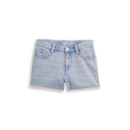 Tom Tailor M&auml;dchen Jeans Shorts, blau, Uni, Gr. 152
