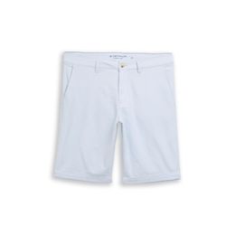 Tom Tailor Herren Chino Shorts mit Stretch, blau, Meliert, Gr. 30
