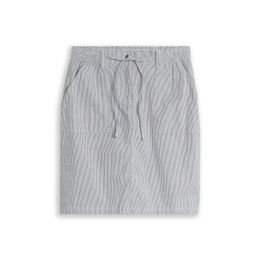 Tom Tailor Damen Chino-Rock mit Kordelzug, blau, Gestreift, Gr. 44