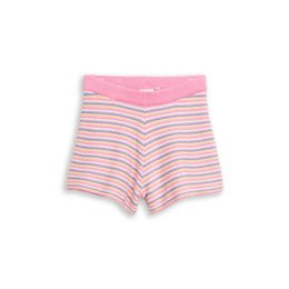 Tom Tailor M&auml;dchen Shorts in H&auml;kel-Optik, rosa, Gestreift, Gr. 140