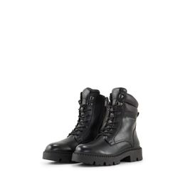 Tom Tailor Damen Gef&uuml;tterte Stiefel, schwarz, Uni, Gr. 36