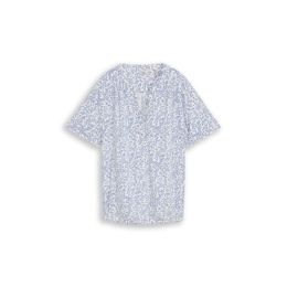 Tom Tailor Damen Bluse mit Muster, wei&szlig;, Gemustert, Gr. 36