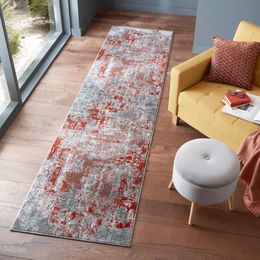 L&auml;ufer FLAIR RUGS "Wonderlust", orange (terrakotta), B:80cm H:10mm L:300cm, Kunstfaser, Teppiche, L&auml;ufer