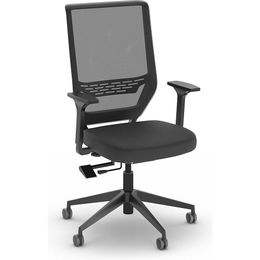 Dauphin B&uuml;rostuhl TO-SYNC Work AUTO, Netz-R&uuml;ckenlehne, mit Rollen, schwarz