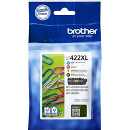 Brother Tintenpatrone "LC-422XL Value Pack", schwarz, Tintenpatronen