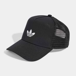 Baseball Cap adidas originals "CURVED TRUCKER", Herren, schwarz, Obermaterial: 92% Polyester, 8% Elasthan, Caps