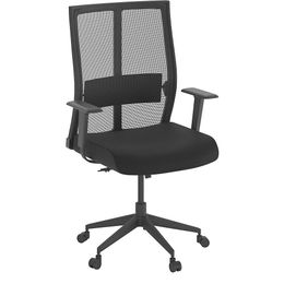 B&uuml;rostuhl AERO, mit Armlehnen, schwarz, ohne Kopfst&uuml;tze kaiserkraft