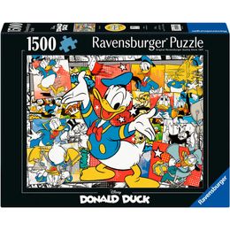 Puzzle Ravensburger "Donald Duck", bunt, Puzzles, KinderB:80cm H:60cm, Pappe, Made in Germany, B:80cm H:60cm