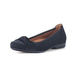 Ballerina Gabor COMFORT "Gabor Comfort Ballerinas Nubukleder", Damen, Gr. 37,5, nachtblau, Schuhe Ballerina
