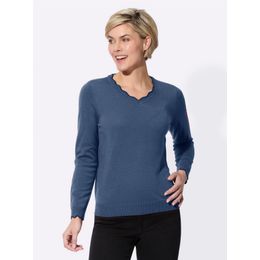 V-Ausschnitt-Pullover