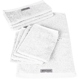 Handtuch Set Ross "Sinfonie", wei&szlig;, Obermaterial: 100% Baumwolle, Handtuch-Sets, beinhaltet G&auml;stet&uuml;cher und Waschhandschuhe