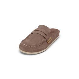 Marc O'Polo Sabot MARC O'POLO "aus Veloursleder", Damen, Gr. 40, faded braun, Obermaterial: 100% Leder (Rind), unifarben, Schuhe Sabot