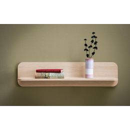Wandregal Home Affaire "Torsby, modernes Wandboard Wandhalter mit Ablagefl&auml;che, 90 cm breit", eiche natur, B:90cm H:22cm T:19cm, FSC-zertifizierter Holzwerkstoff, Regale, Wandregal, vielseitig einsetzbares H&auml;ngeregal, abgerundete Ecken