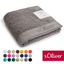Handtuch s.Oliver "s.Oliver, Premium Qualit&auml;t, 600 gr/m&sup2;, auch als Sets erh&auml;ltlich", grau, B:50cm L:100cm, Walkfrottier, Baumwolle, Handt&uuml;cher, gro&szlig;e Farbauswahl, auch als Duschtuch, Waschhandschuh, G&auml;stetuch