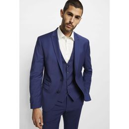 Baukastensakko Cinque "CICASTELLO", Herren, Gr. 56, blau, Obermaterial: 53% Polyester, 43% Schurwolle, 4% Elasthan, unifarben, schmal, Sakkos, Slim-Fit, Topseller