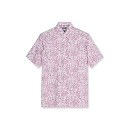 Businesshemd OLYMP "OLYMP Luxor, comfort fit, New Kent", Herren, Gr. 42, Normaler Arm, mauve, 100% Baumwolle, Hemden