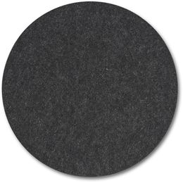 Platzset zeller PRESENT, grau (anthrazit), &Oslash;:38cm, Platzsets, aus Filz