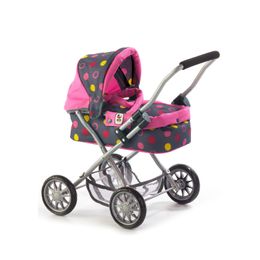 Bayer Chic 2000 Puppenwagen CHIC2000 "Smarty, Mini-Kuschelwagen", pink (funny pink), Puppenwagen, KinderB:56cm H:56cm T:56cm, Kunststoff, Metall, Stoff, mit herausnehmbarer Tragetasche, B:56cm H:56cm T:56cm
